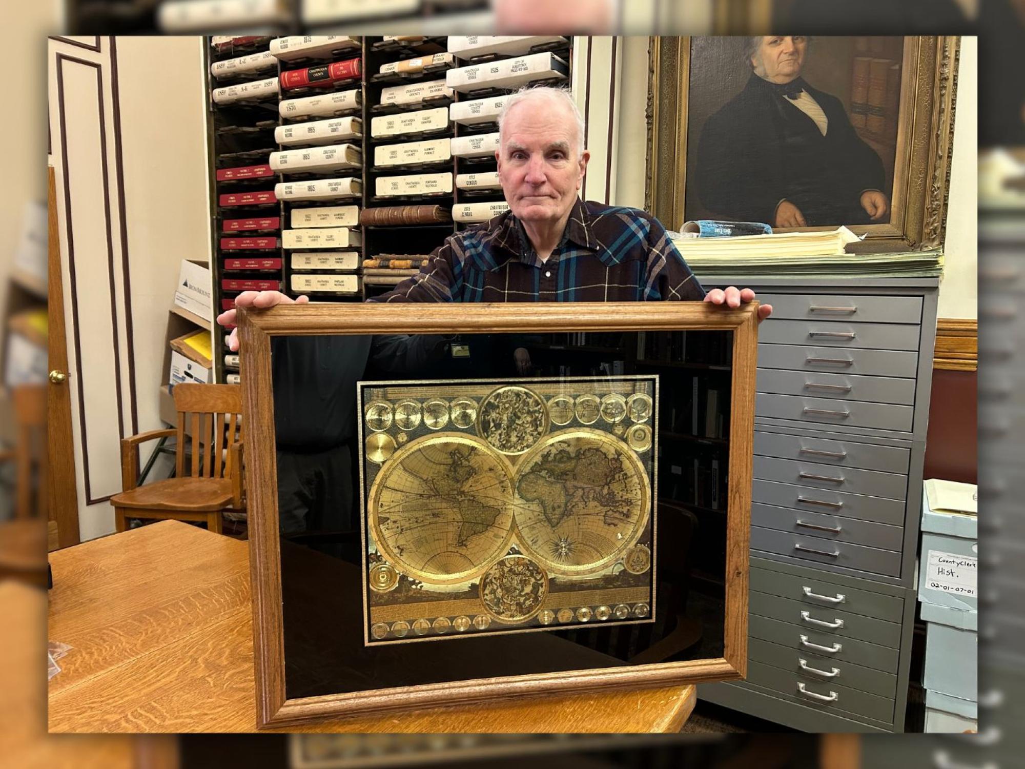 County Historian Seeks Public’s Help to Uncover the Story Behind a Historic World Map ...